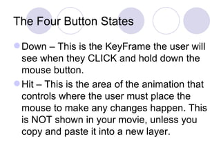 M5 - Graphic Animation - Buttons | PPT | Computer Animation | Computer ...