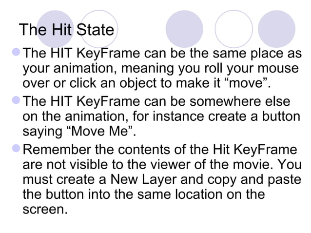 M5 - Graphic Animation - Buttons | PPT | Computer Animation | Computer Software and Applications