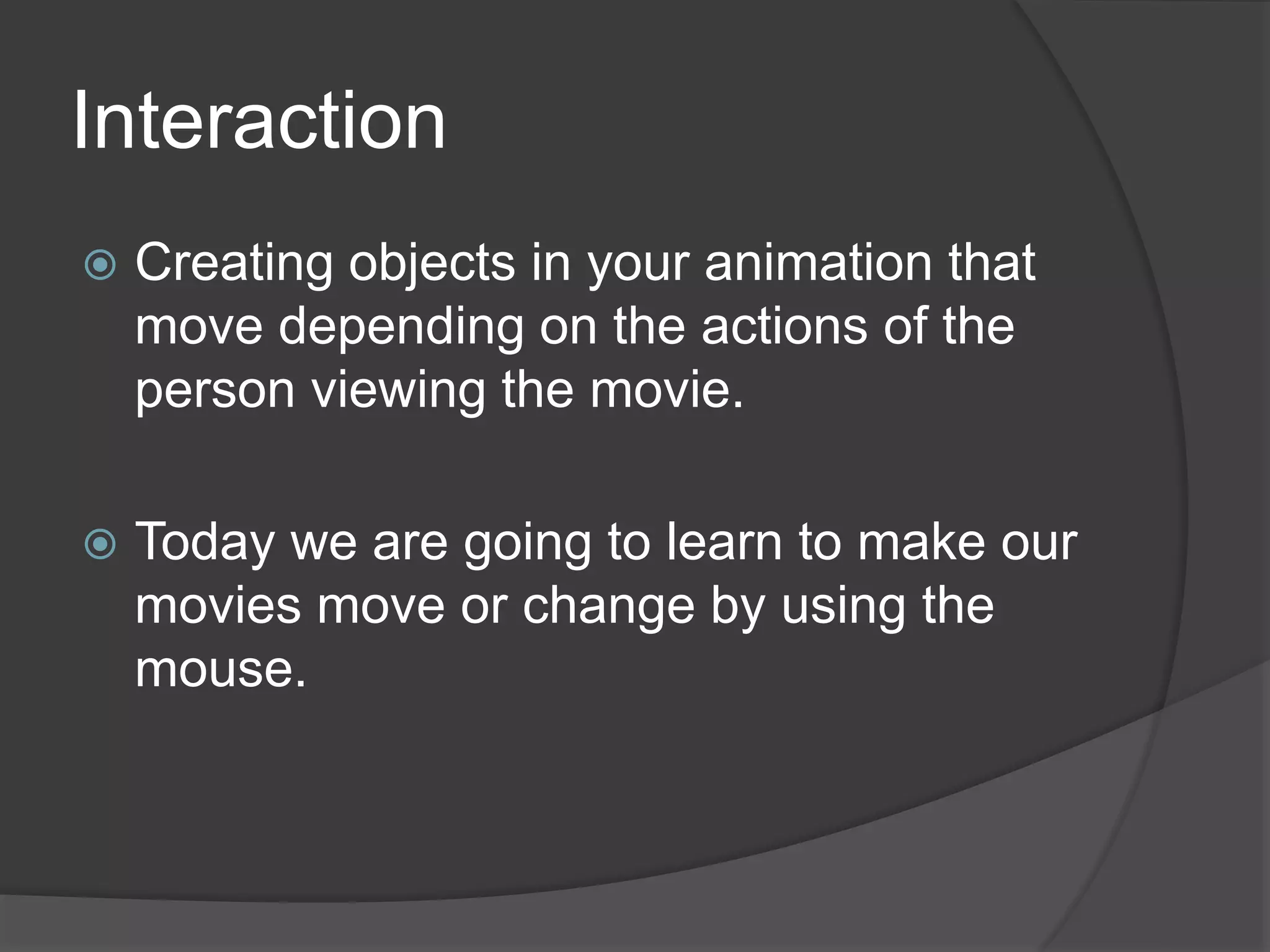 Graphical Animation - Buttons | PPTX | Computer Animation | Computer Software and Applications
