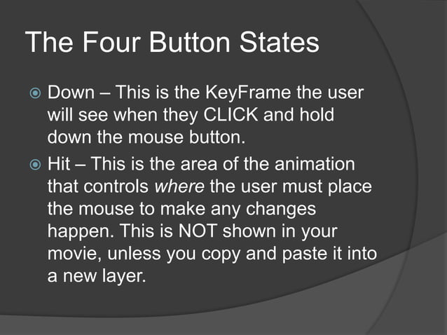 Graphical Animation - Buttons | PPT