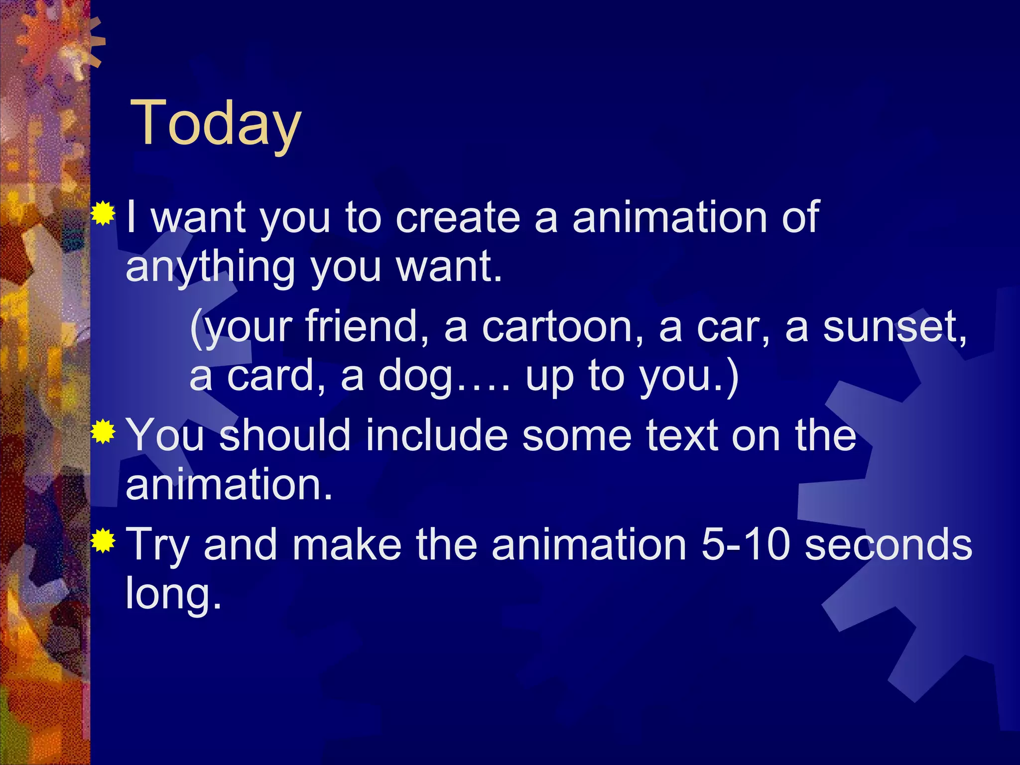 M5 - Graphical Animation - Lesson 1 | PPT