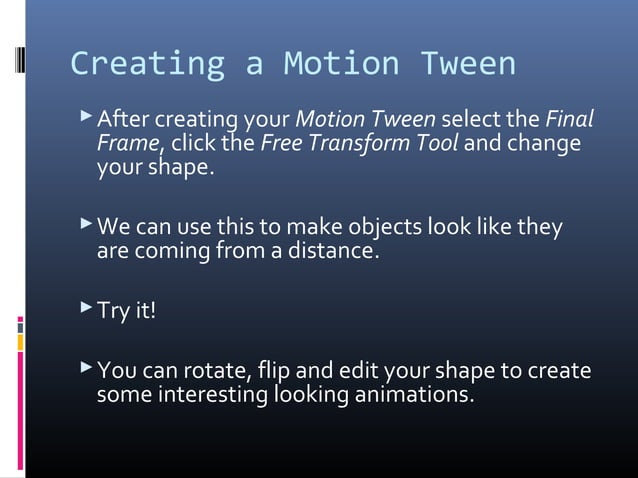 Graphical Animation - Lesson 2 | PPT