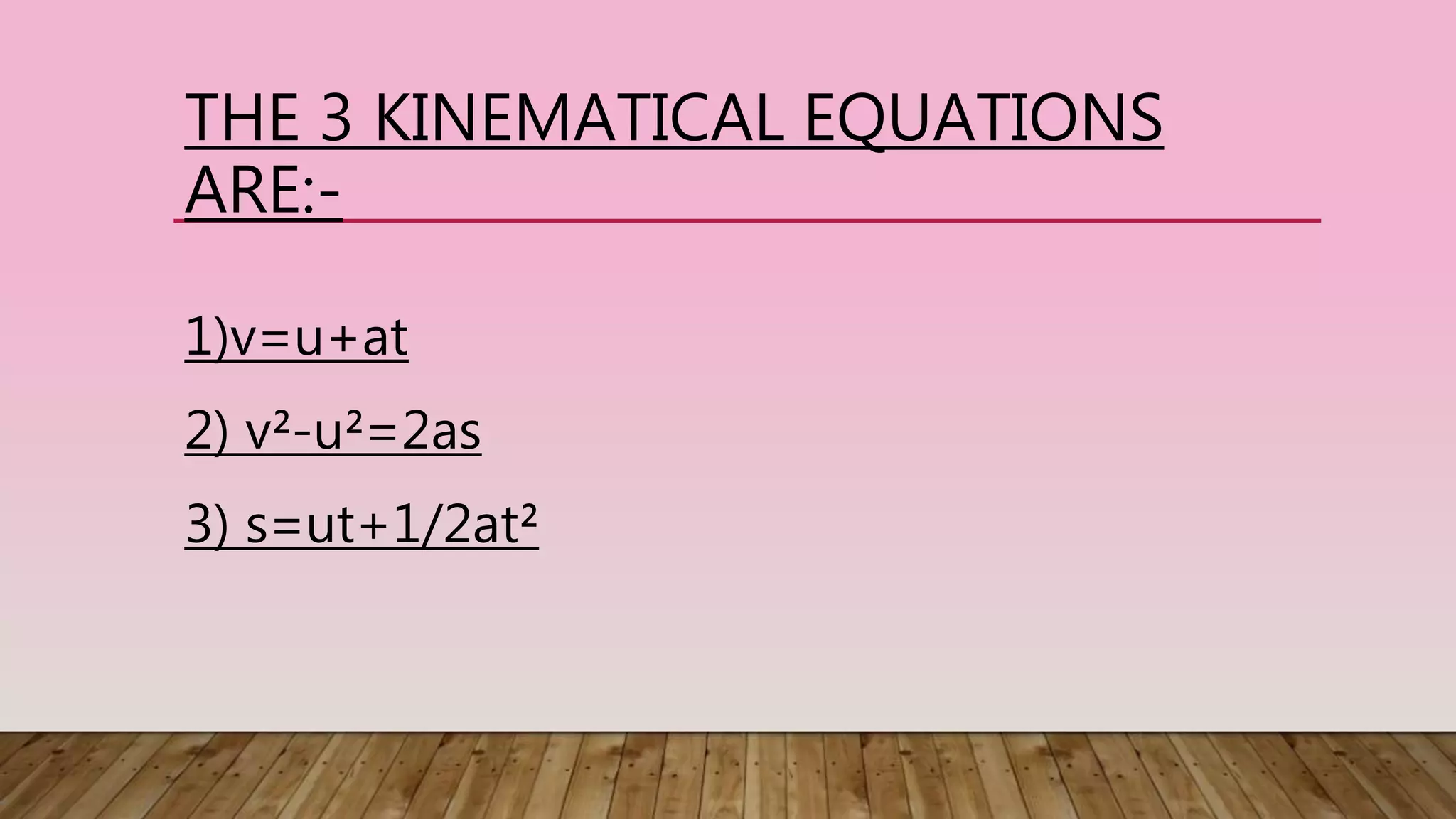 graphical derivation of equations of motion | PPTX