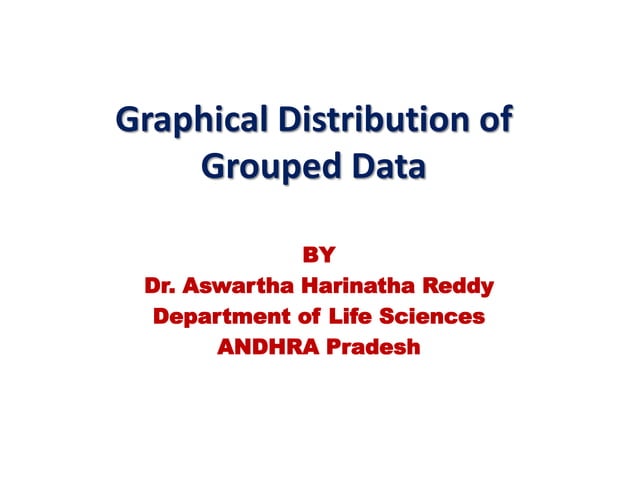 Biostatistics Graphical for grouped data | PPT