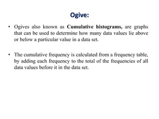 Biostatistics Graphical for grouped data | PPT