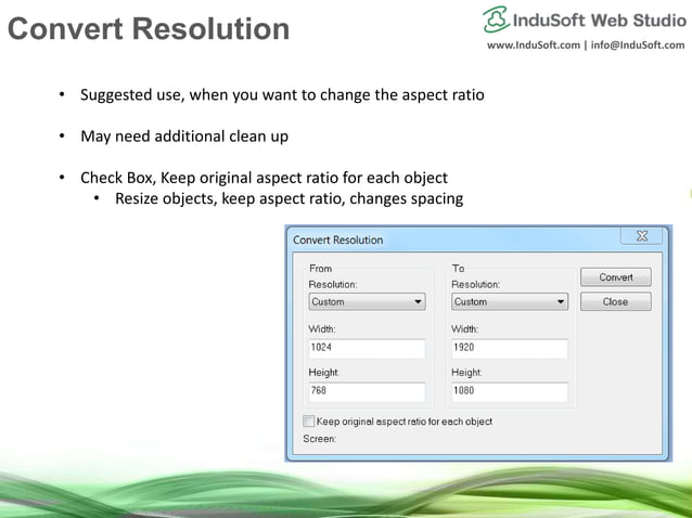 Graphical Interface Scaling in InduSoft Web Studio | PPTX
