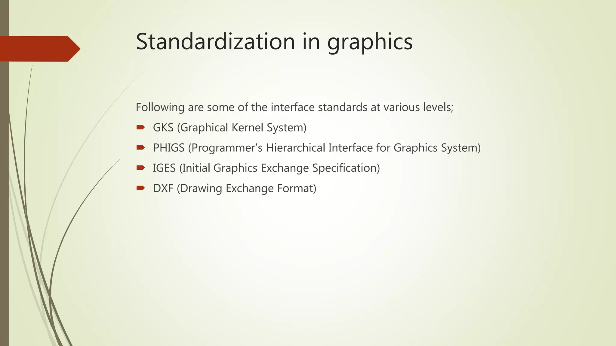 Graphical interfacing standards | PPT