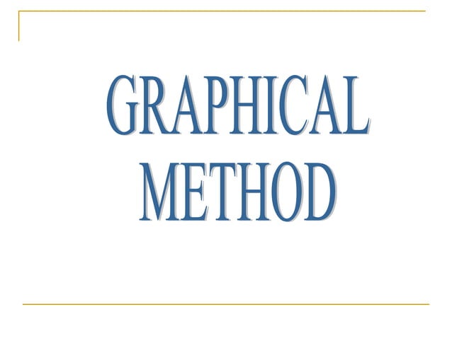 Graphical Method | PPT