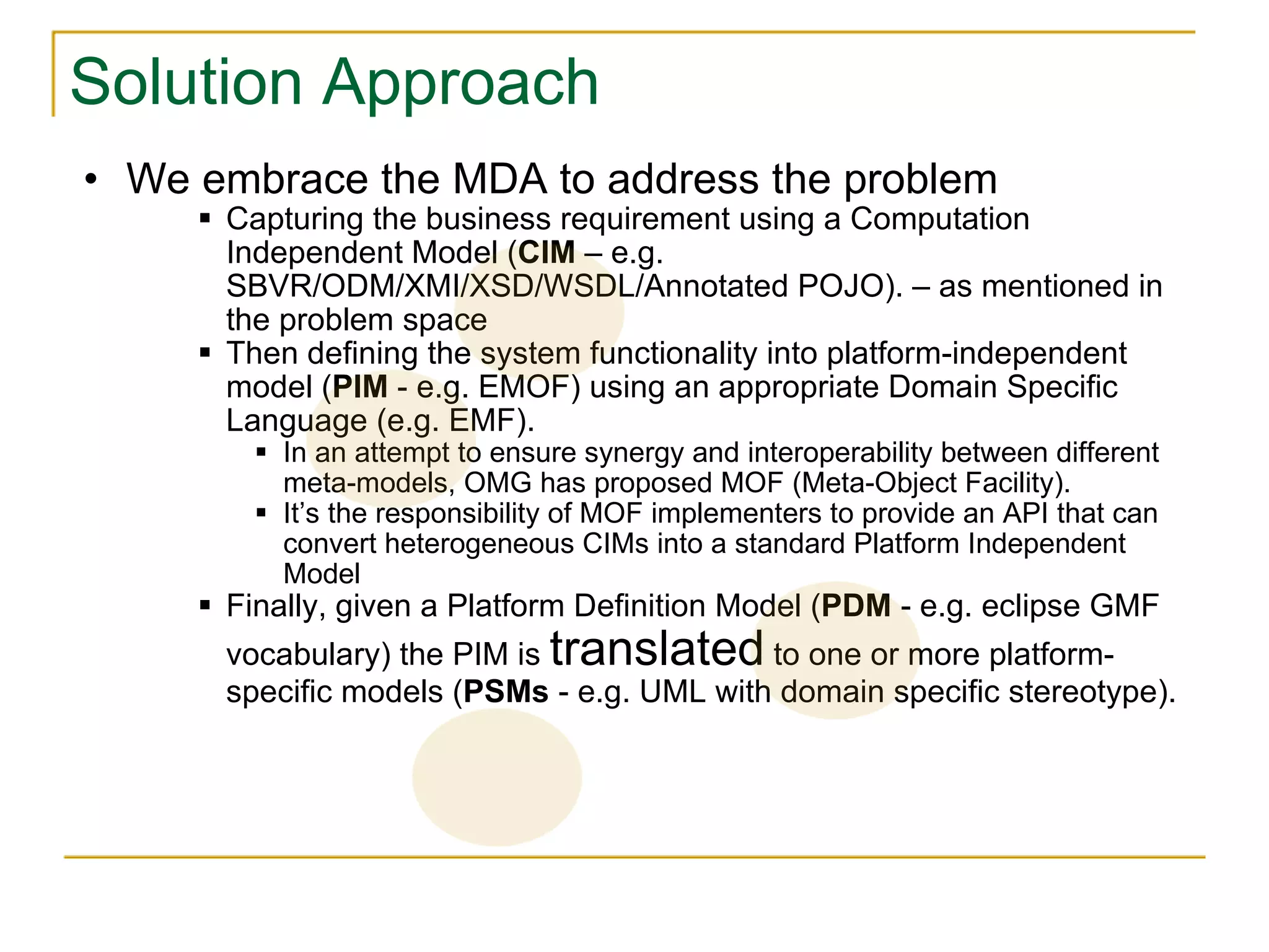 Graphical Model Transformation Framework Ppt