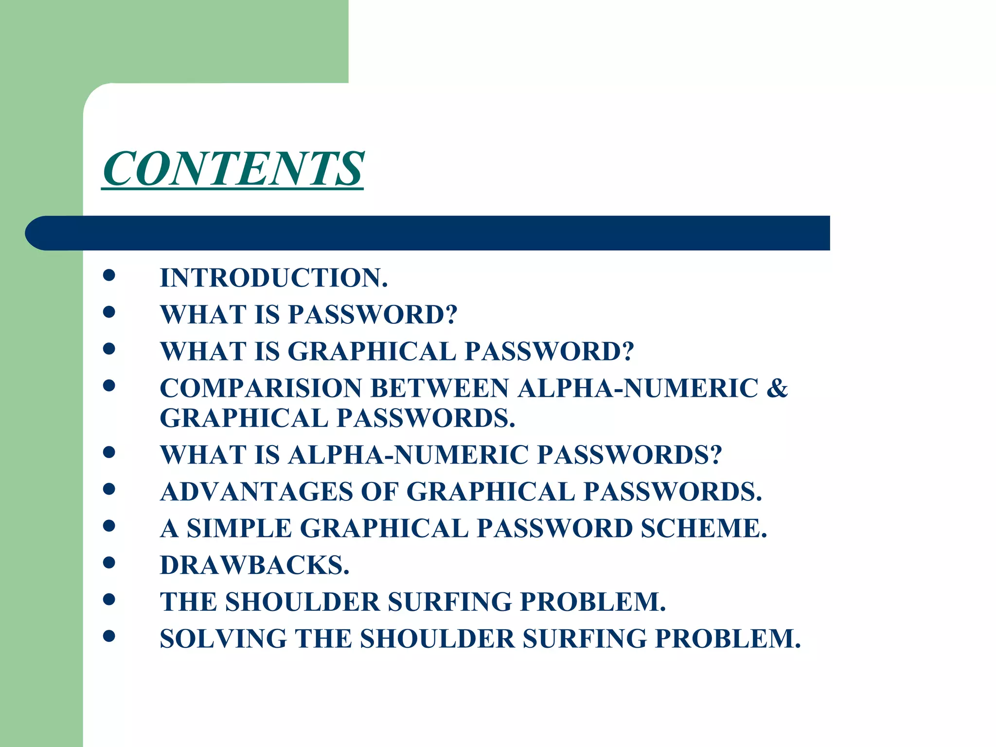 Graphical password | PPT