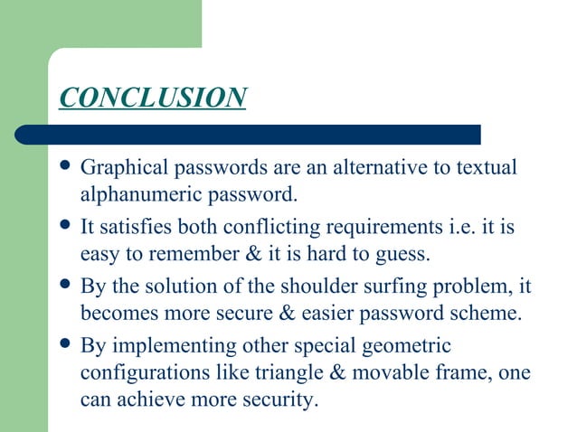 Graphical password | PPT