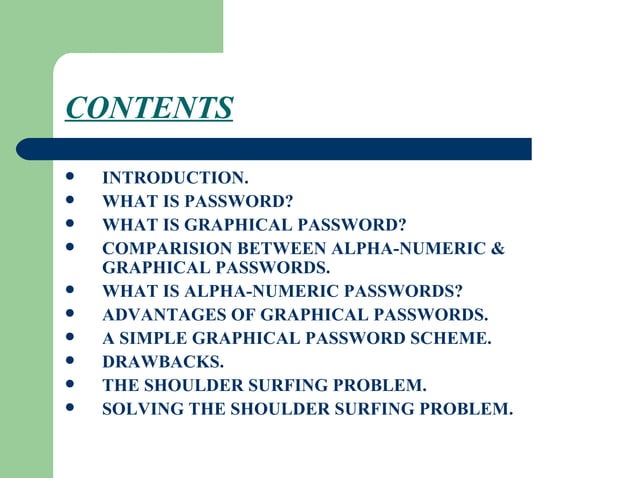 Graphical password | PPT