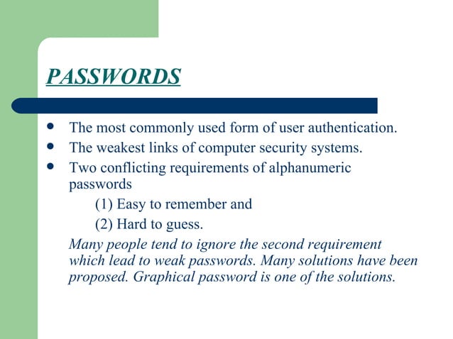 Graphical password | PPT