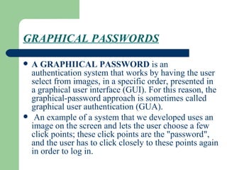 Graphical password | PPT