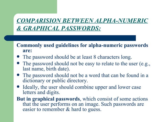 Graphical password | PPT