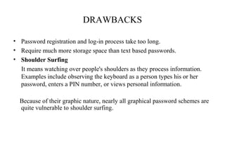 Graphical password authentication | PPT