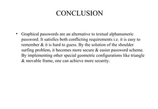 Graphical password authentication | PPT