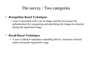 Graphical password authentication | PPT | Internet for Beginners | Internet