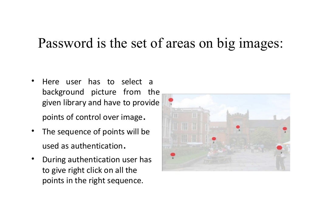 Graphical password authentication