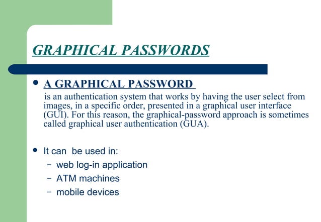 Graphical password | PPT