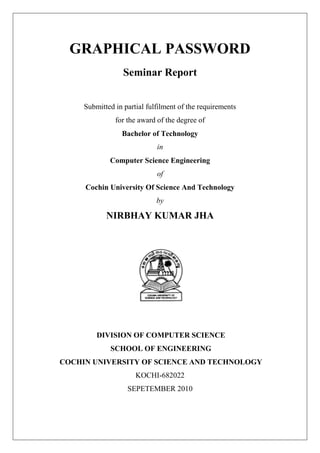 Presentation on Graphical password-technology to make system more secured | PDF | Graphics ...