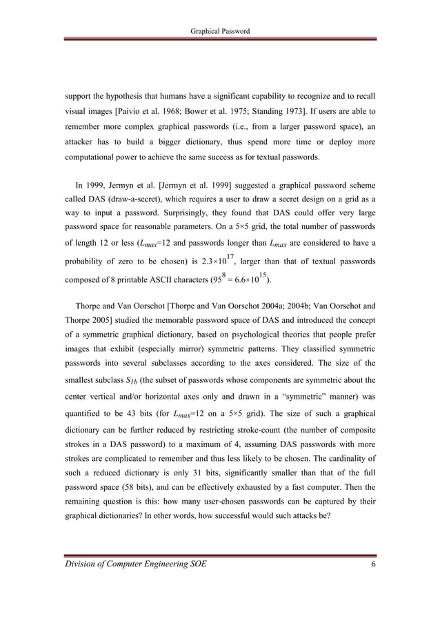 Presentation on Graphical password-technology to make system more secured | PDF | Graphics ...
