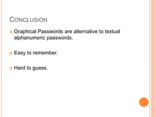 Graphical password | PPT