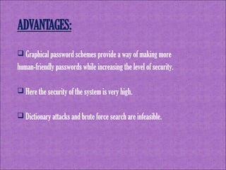 Graphical password authentication | PPT