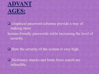 Graphicalpasswordauthentication 130907104619- | PPT