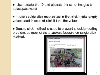 Graphical password authentication | PPTX | Internet | Computing