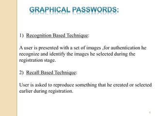 Graphical password authentication | PPTX | Internet | Computing
