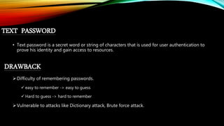 Graphical password authentication | PPT