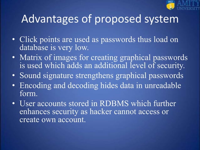 Graphical password authentication system with association of sound | PPT