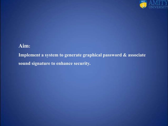 Graphical password authentication system with association of sound | PPT