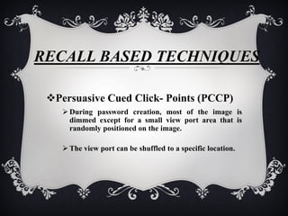 Defence against large scale online guessing attacks using persuasive cued click points | PPT ...