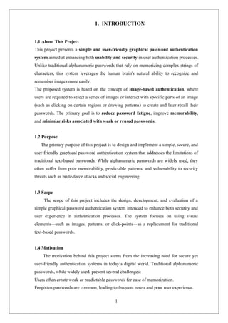 graphical password authentical using machine learning document | DOC