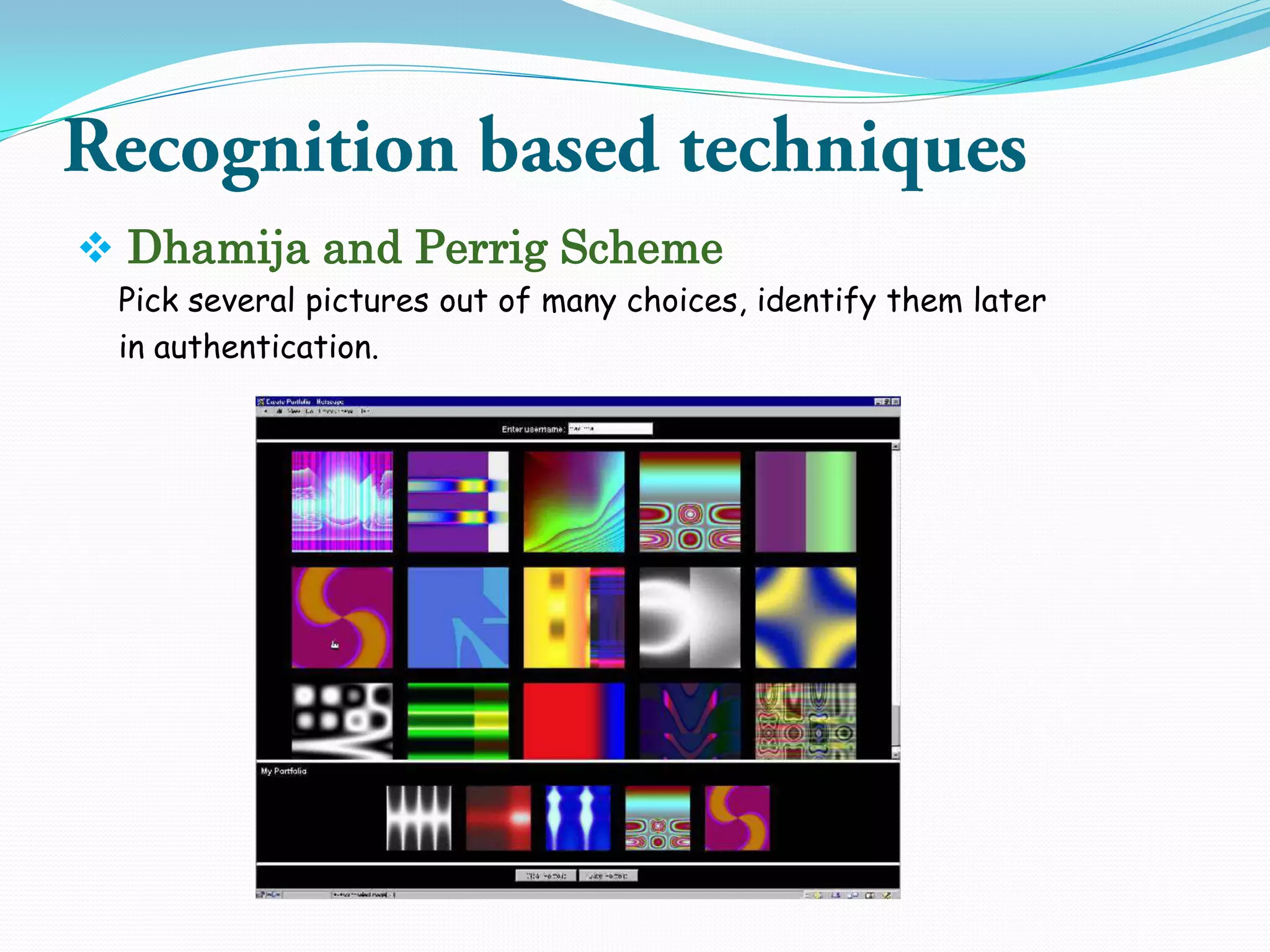 Graphical password authentication | PPTX
