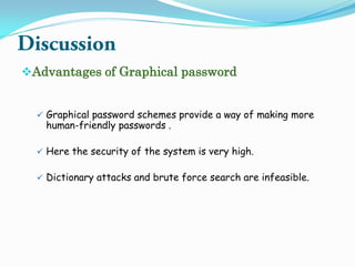 Graphical password authentication | PPTX