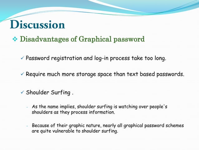 Graphical password authentication | PPTX