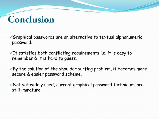 Graphical password authentication | PPTX