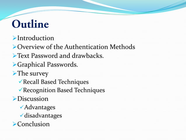 Graphical password authentication | PPTX