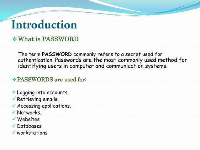 Graphical password authentication | PPTX