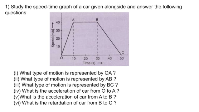 Graphical representation of motion ppt | PPTX | Physics | Science