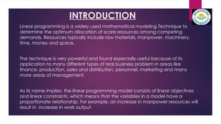 Graphical Solution in LPP along with graphs and formula | PPTX | Computer Software and ...