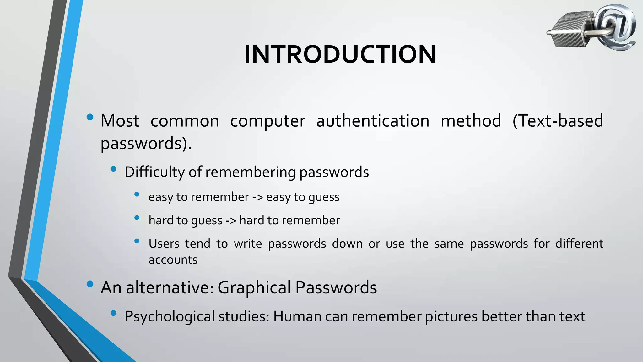 Graphical User Authentication | PPTX