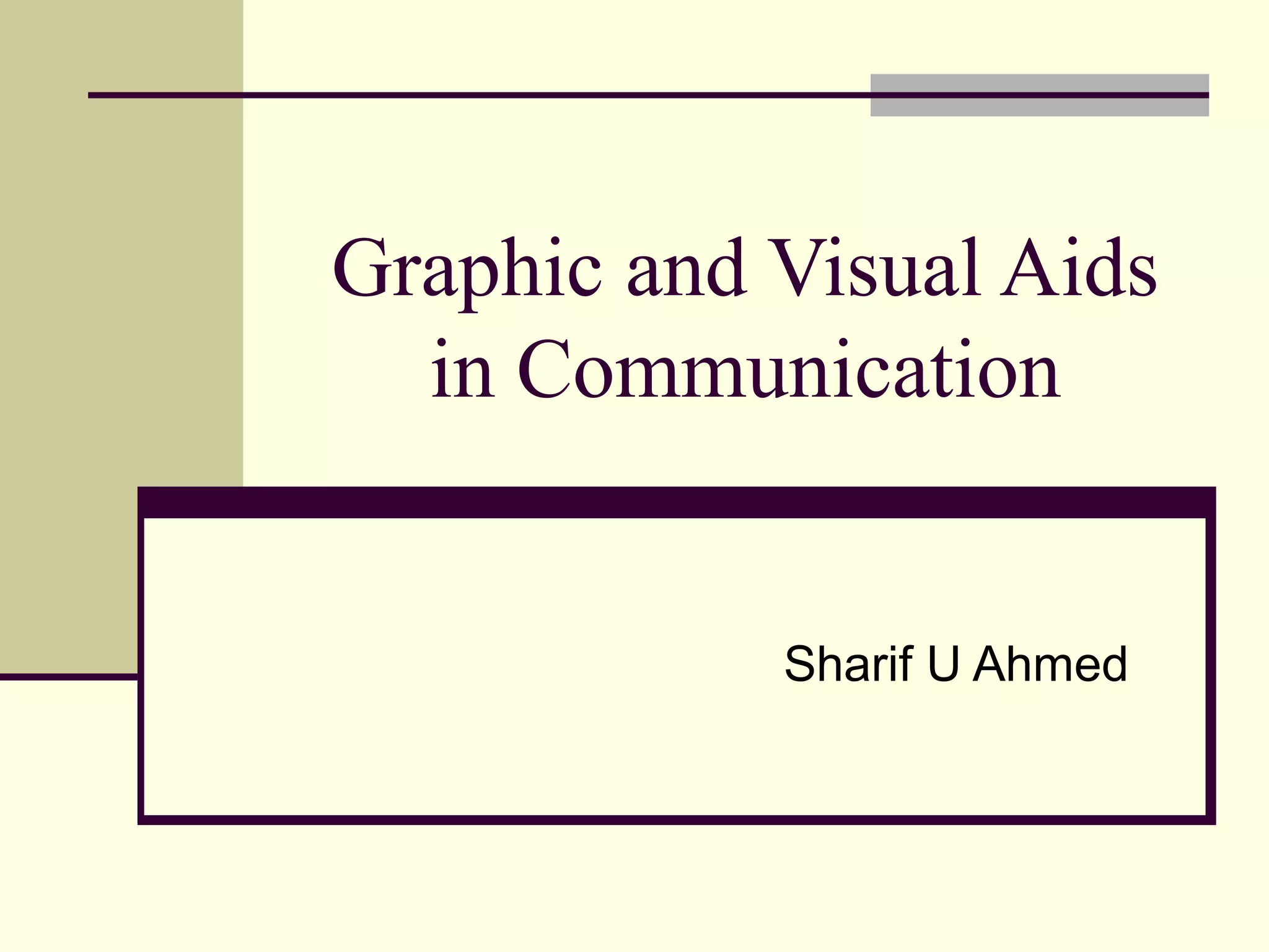 Graphic and visual aids in communication | PPT