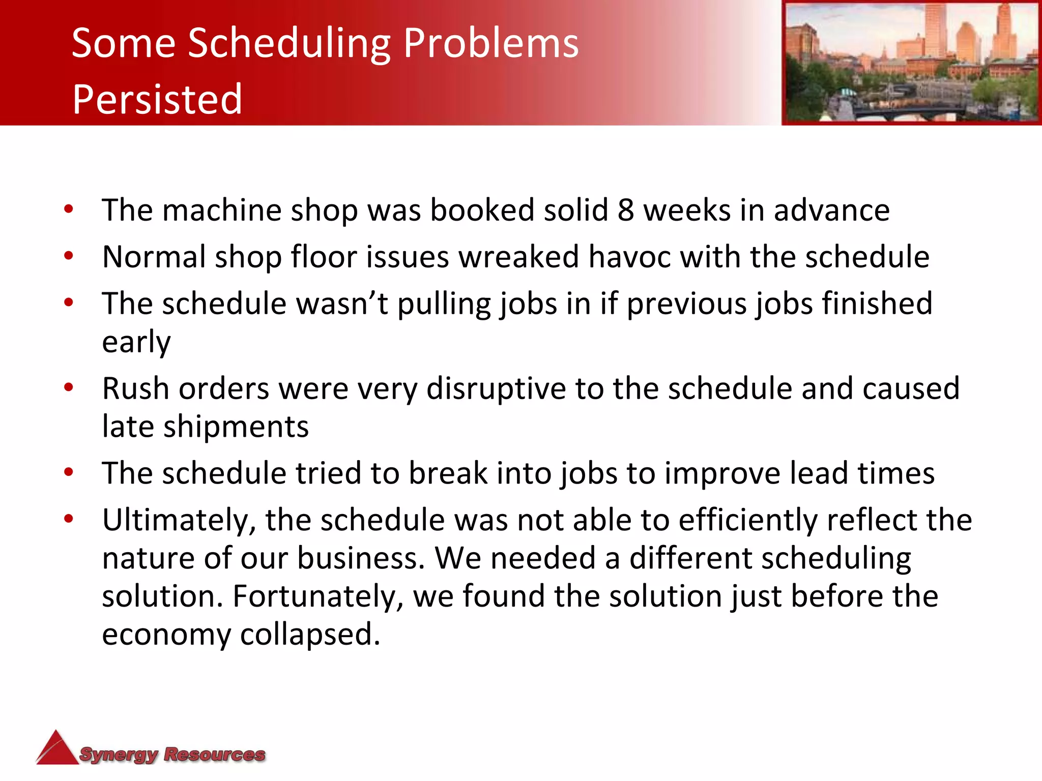 Lean Scheduling and Theory of Constraints | PPT