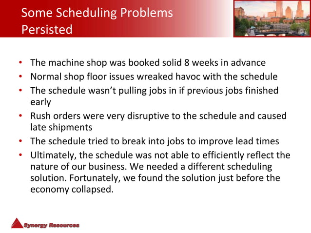 Lean Scheduling And Theory Of Constraints Ppt