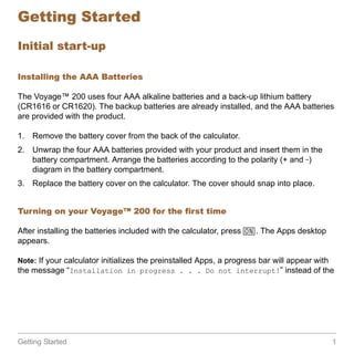 Graphic calculator ti voyage 200 guidebook | PDF