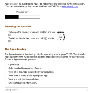 Graphic calculator ti voyage 200 guidebook | PDF